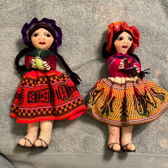 Peruvian Dolls | Art | Handmade Peruvian Dolls 2 With Babies | Poshmark